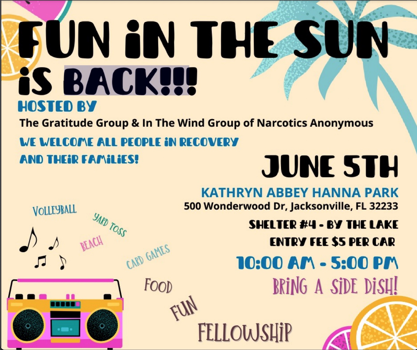 Fun in the Sun – First Coast Area of NA